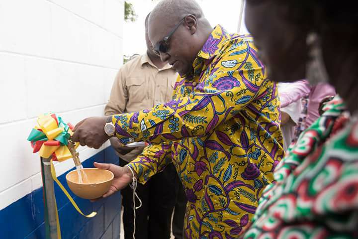 Mahama commissions water project and Community Day SHS at Kpando ...