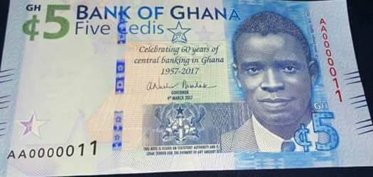 SEE: New GHâ‚µ5 note for Ghana @ 60 anniversary revealed - Prime News Ghana