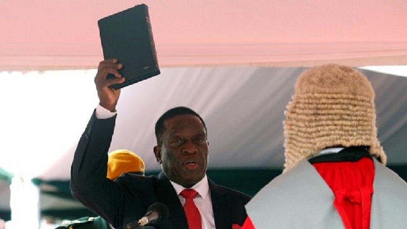 Emmerson Mnangagwa sworn in as new President of Zimbabwe - Prime News Ghana