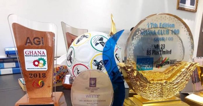 B5 Plus celebrates four business awards in 2018 - Prime News Ghana