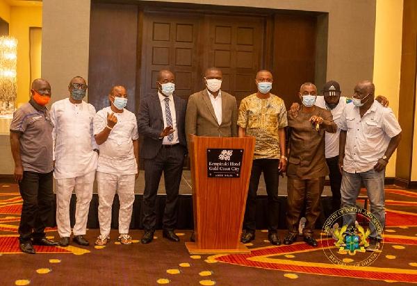Sports Minister, GFA meet retired footballers (photos) - Prime News Ghana