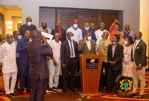 Sports Minister, GFA meet retired footballers (photos) - Prime News Ghana