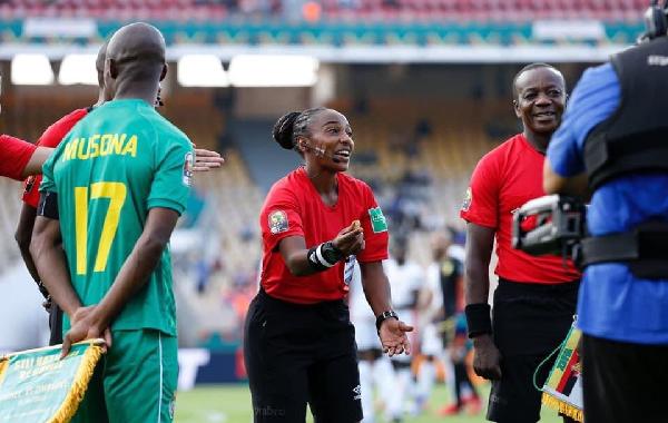 Rwandan referee Mukansanga becomes first woman to officiate AFCON game ...