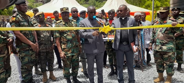 Defense Minister commissions housing units for 155 Armoured Regiment in ...