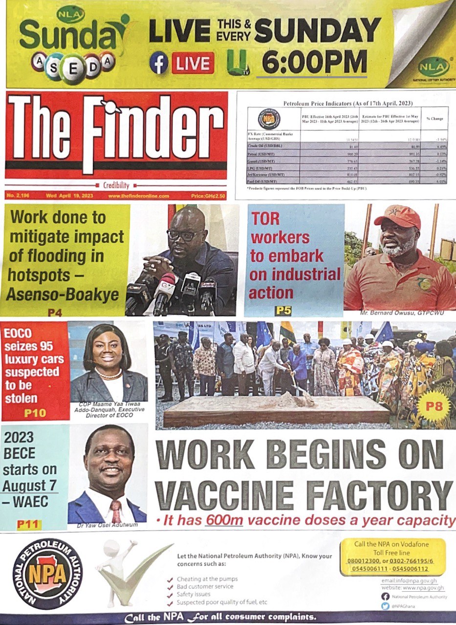 Newspaper headlines: Wednesday, April 19, 2023 - Prime News Ghana