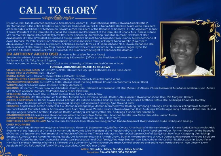 Akoto Osei goes home April 15 - Prime News Ghana