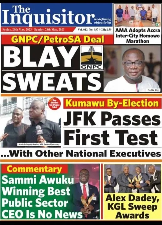 Newspaper headlines: Friday, May 26, 2023 - Prime News Ghana