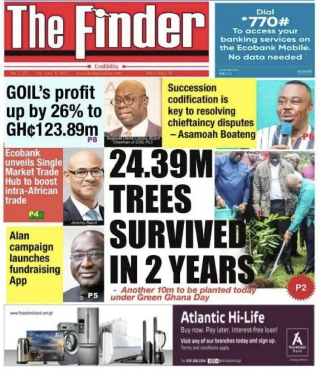 Newspaper headlines: Friday, June 9, 2023 - Prime News Ghana