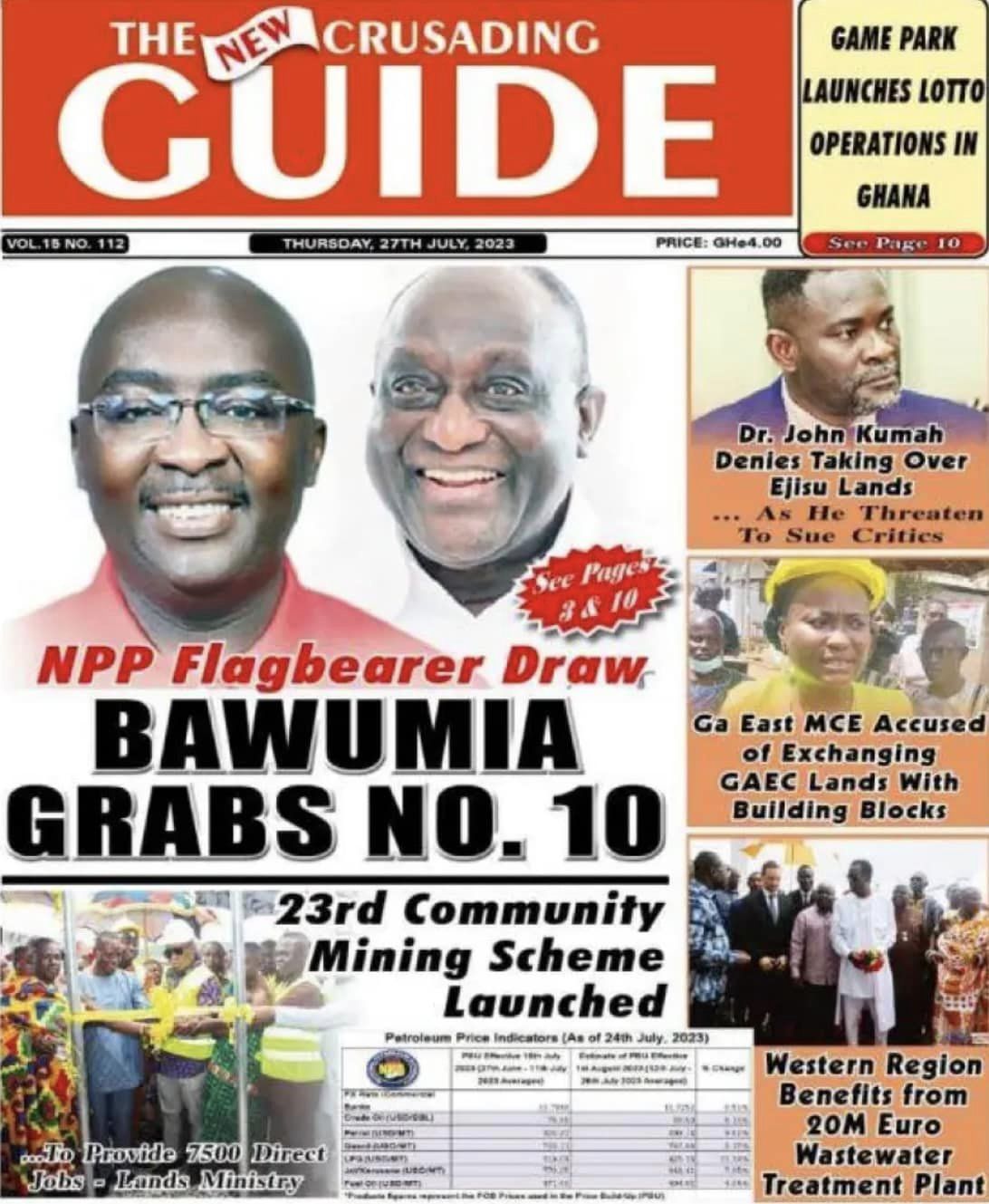 Newspaper headlines: Thursday, July 27, 2023 - Prime News Ghana