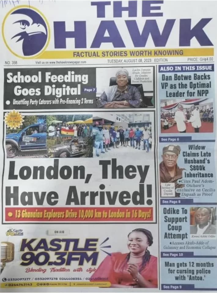 Newspaper headlines: Tuesday, August 8, 2023 - Prime News Ghana