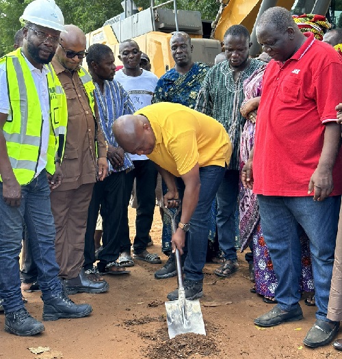 Ablakwa breaks ground for construction of Aveyime-Agbetikpo-Tokpo road ...