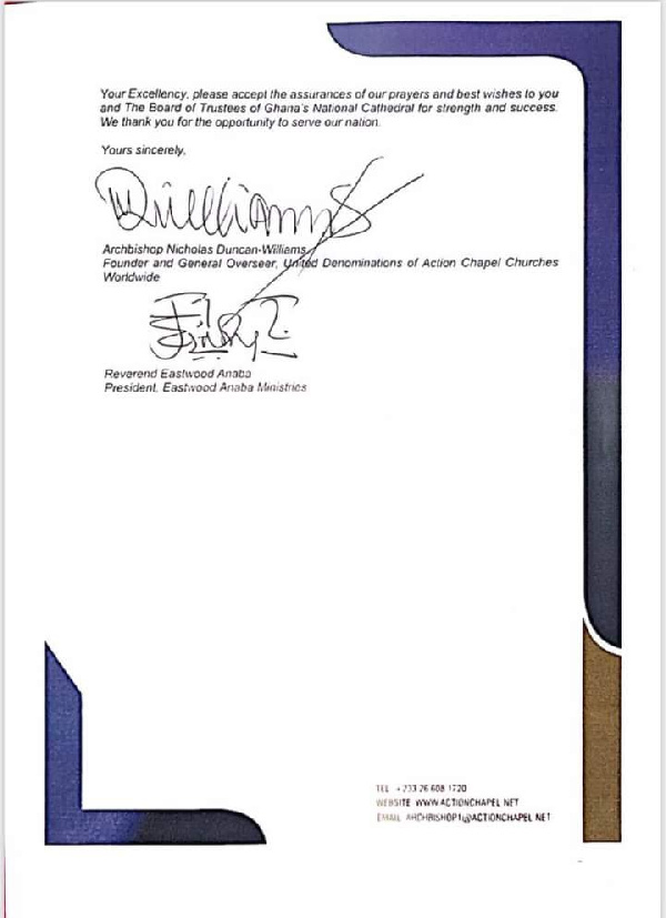 National Cathedral: Duncan-Williams, Eastwood Anaba resign from Board of Trustees - Prime News Ghana