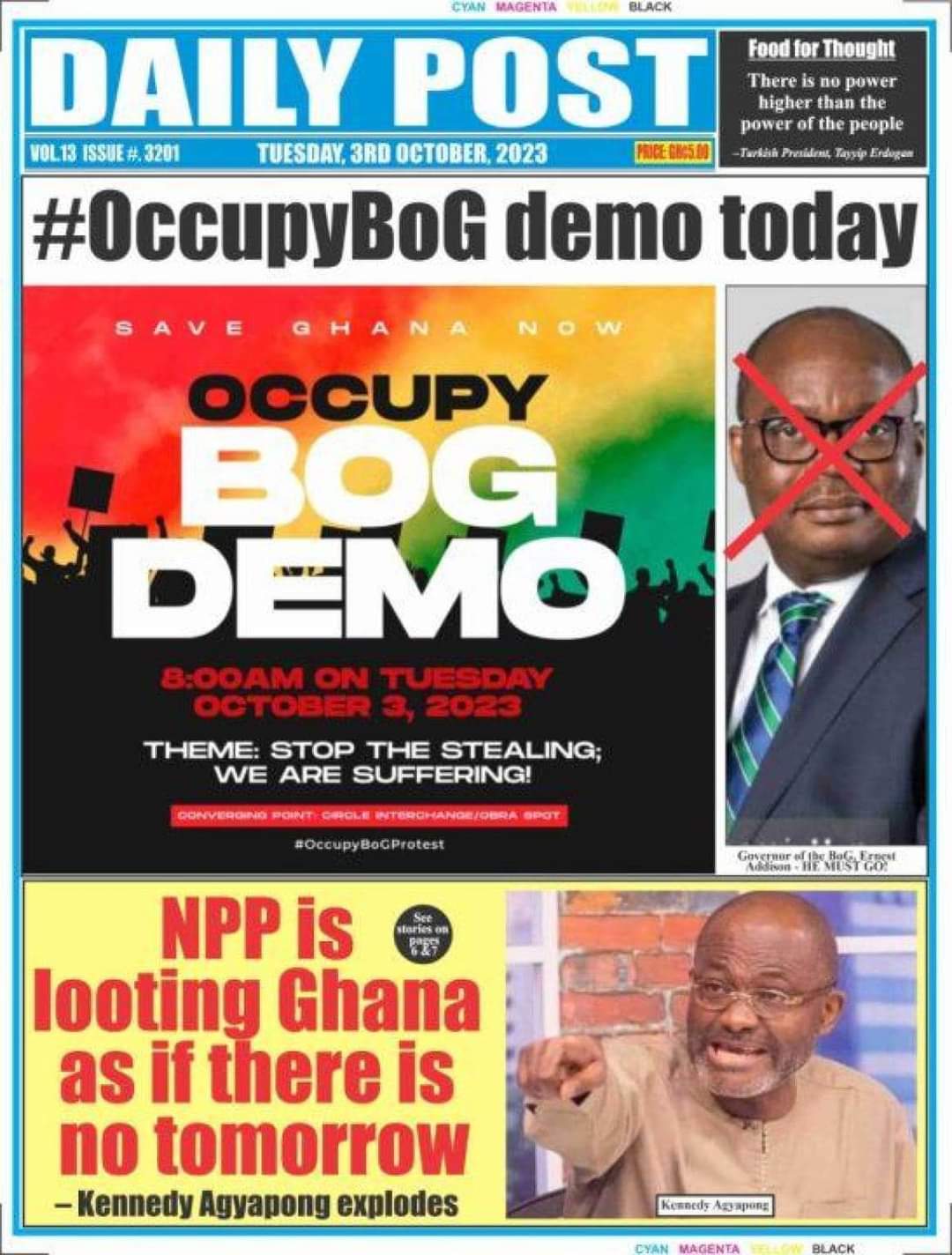 Newspaper headlines: Tuesday, October 3, 2023 - Prime News Ghana