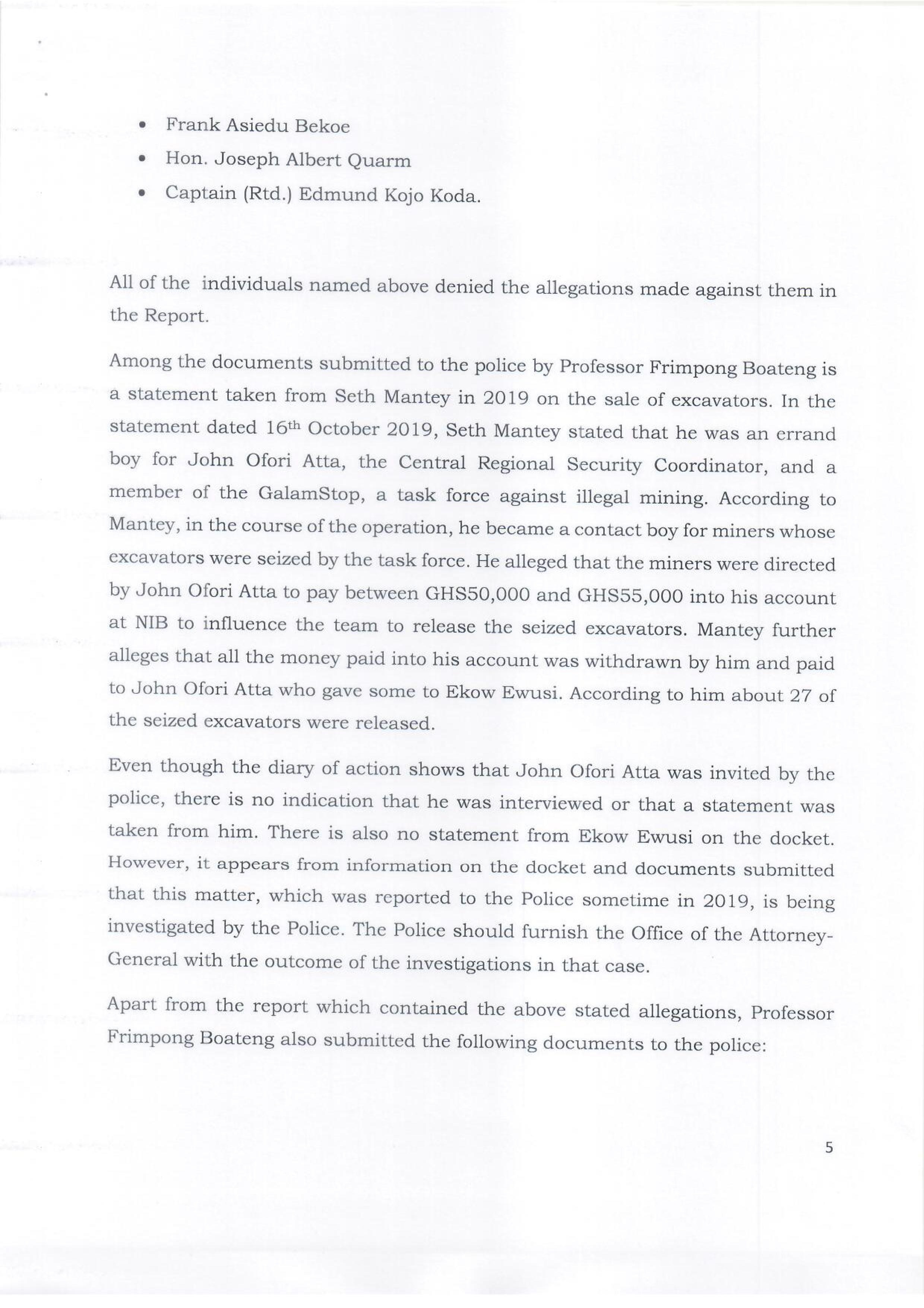 Frimpong-Boateng’s galamsey report: Document empty, lacks evidence - AG ...