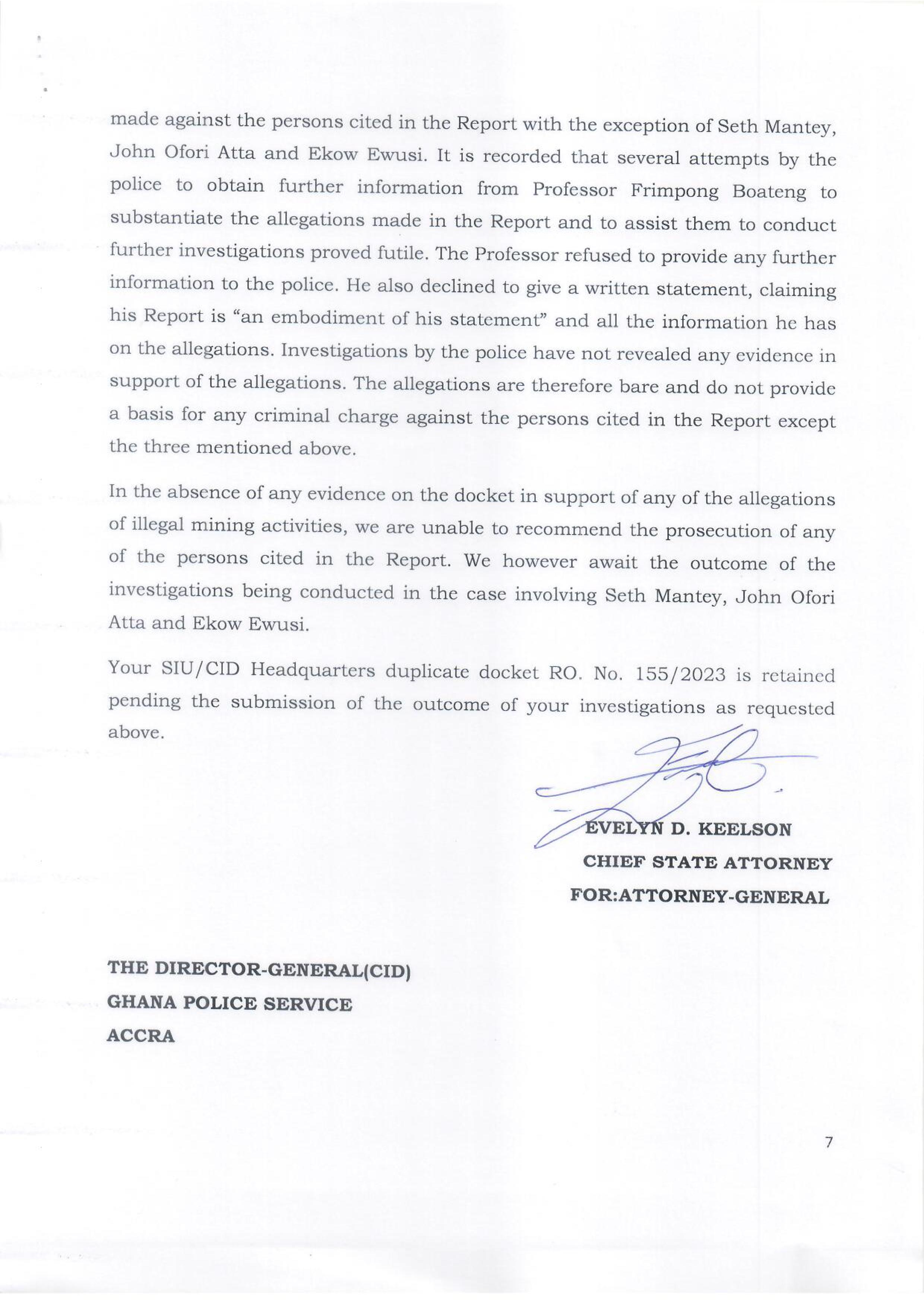 Frimpong-Boateng’s galamsey report: Document empty, lacks evidence - AG ...