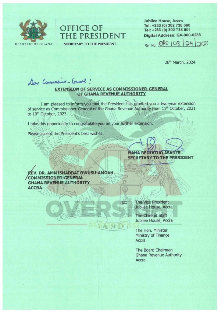 Former GRA boss granted backdated contract extension - Prime News Ghana
