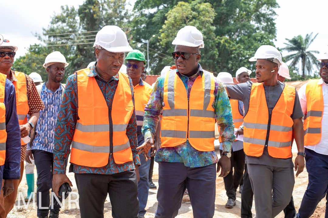 Lands Minister inspects progress of Minerals Commission office in ...