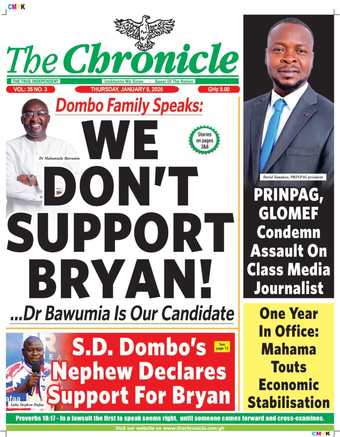 Newspaper headlines: Thursday, January 8, 2026 - Prime News Ghana