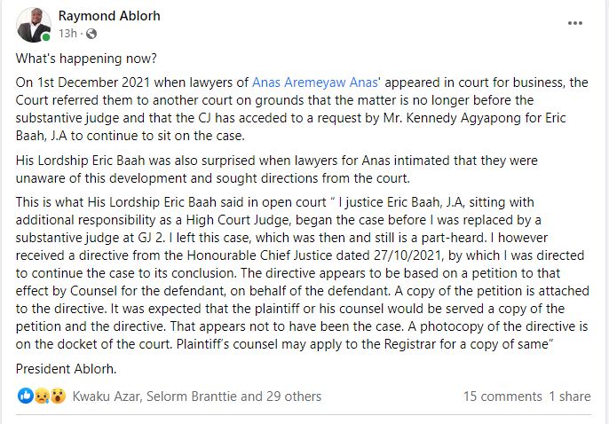 Ghanaians outraged as CJ grants Ken Agyapong’s request in Anas ...